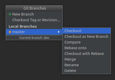 Astuces de Dev Web n Git sous PHPStorm Gérer les branches