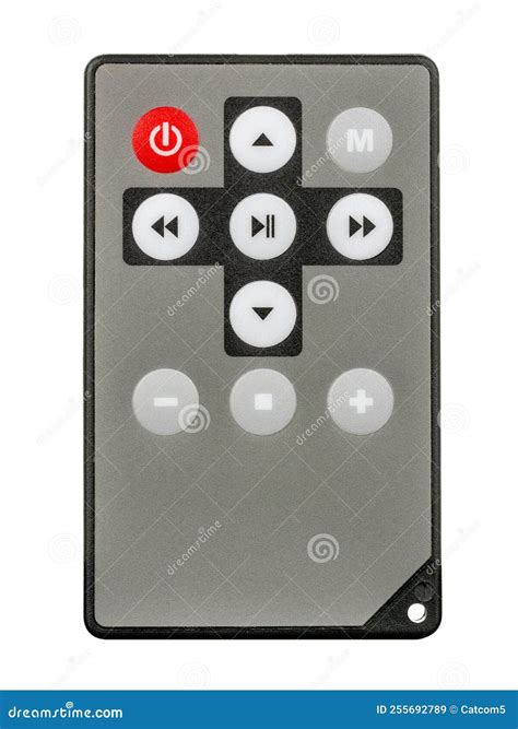 Wireless Infrared Remote Control For Media Player Front View Stock Image Image Of Multimedia