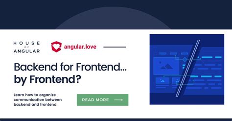 house of angular on linkedin backend for frontend… by frontend