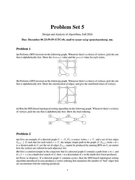 Ps5 Pdf Vertex Graph Theory Algorithms And Data Structures
