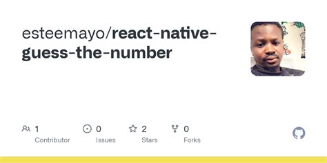 GitHub Esteemayo React Native Guess The Number