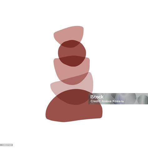 선 스톤 플랫 벡터 일러스트레이션 균형과 조화 마음 챙김 포스터 0명에 대한 스톡 벡터 아트 및 기타 이미지 0명 Mental Wellbeing 개념 Istock