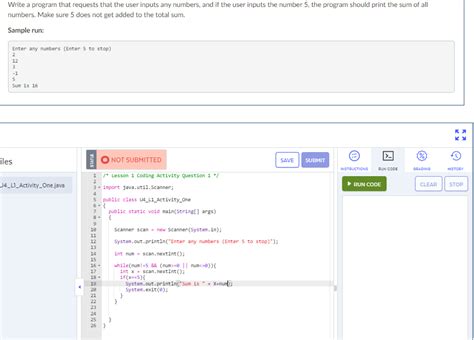 Need Help With Unit 4 Lesson 1 Coding Activity 1 Redhesivehelp