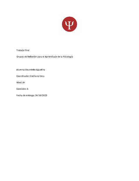 Corrección Trabajo Final Grap 4 Bourdette Agustina Comision 6 Trabajo Final Grupos De