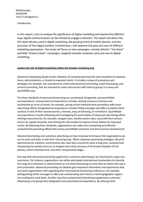 Unit 17 Assignment 1 Gyhju6 40165338 Unit 17 Assingment 1 Introduction In This Report I