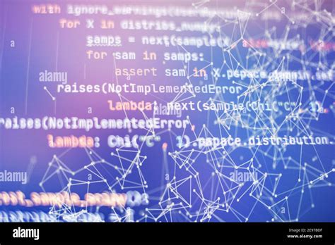 Abstract Computer Script Code Programming Code Screen Of Software