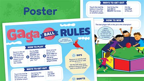 Free Gaga Ball Rules Poster For Schools