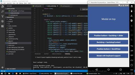 React Native How To Make Modal Box Android And Ios Youtube