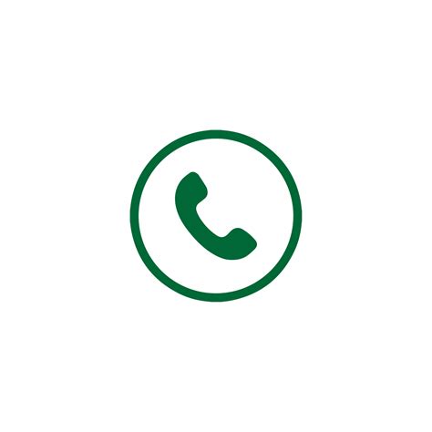 Green Phone Icon Flat Design Template 47580486 Png