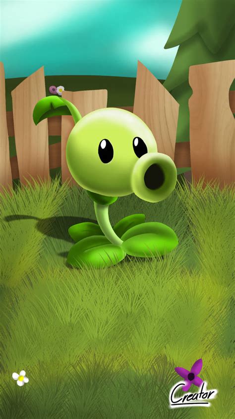 Peashooter Plants Vs Zombies By Krimadraws On Deviantart