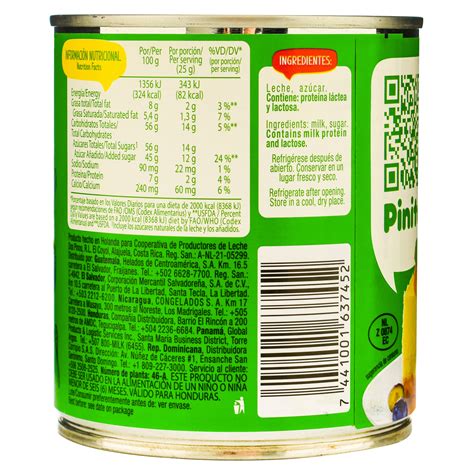 Leche Condensada Dos Pinos Pinito Lata 397 G Paiz Guatemala