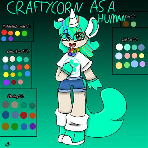 I Finished My Human CraftyCorn Drawing D Fandom