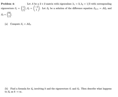 Solved Its A Math Linear Algebra Problem Please Do ﻿not