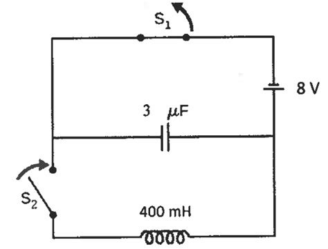 Solved 7 In The Ideal Lc Oscillator Circuit Shown Below S1