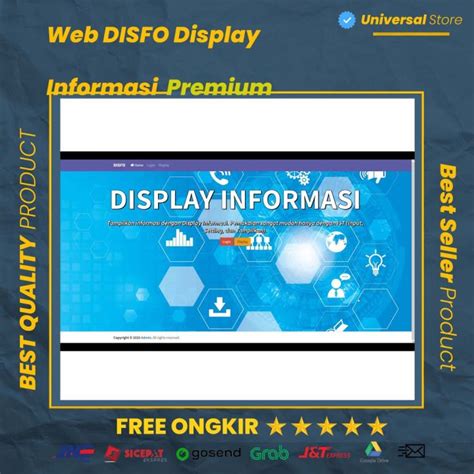 Source Code Web DISFO Display Informasi Dengan CodeIgniter CI Premium