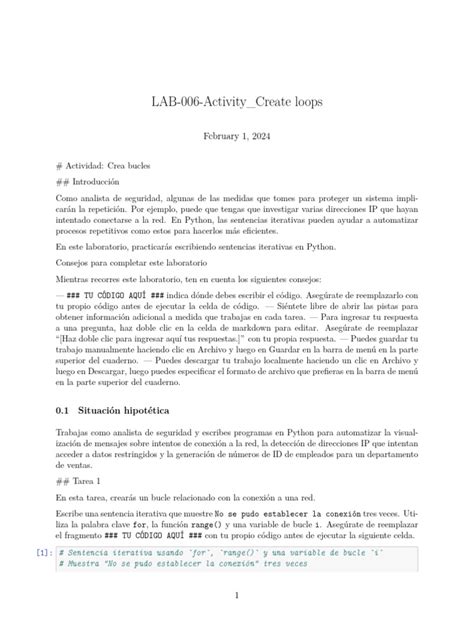 Lab 006 Activity Create Loops Pdf Python Lenguaje De Programación