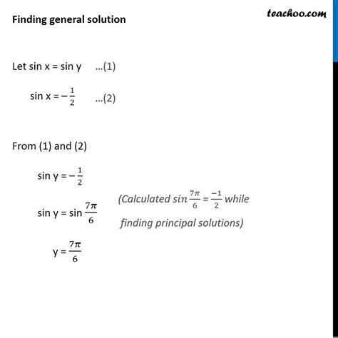 Question Cosec X Find Principal And General Solution