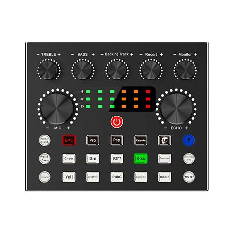 Techzone V8s Sound Card With Bluetooth Professional Recording Mixer