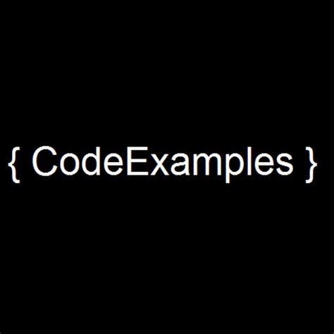 codeexamples youtube
