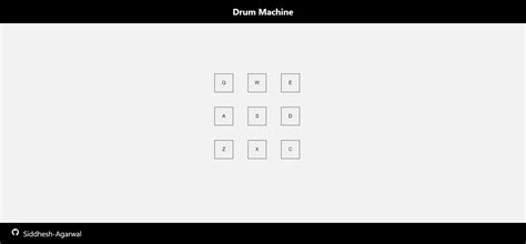 GitHub Siddhesh Agarwal Drum Machine