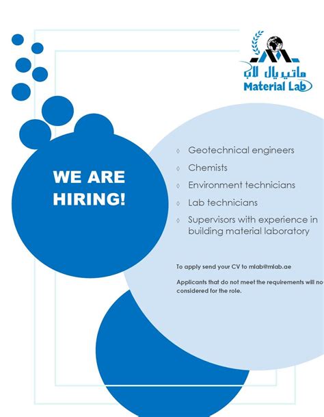material lab testing services on linkedin join our team we are