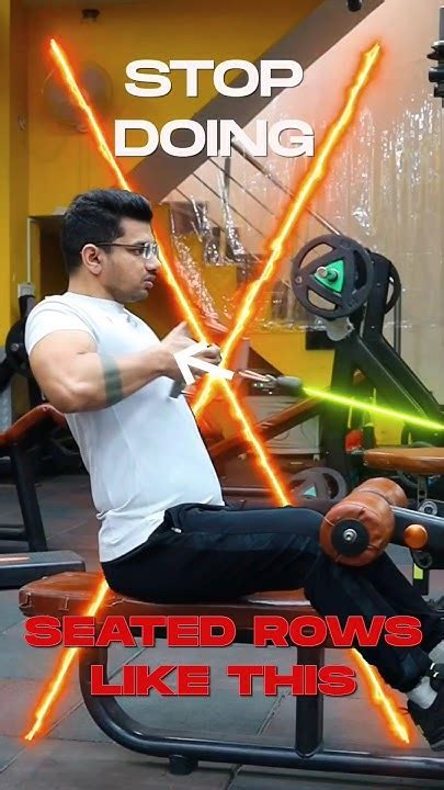 Stop doing seated rows like this #shorts - YouTube