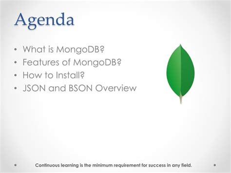 Getting Started With Mongodb Ppt