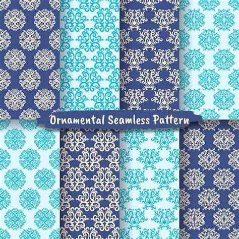 Free Vector Ornamental Pattern Set
