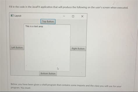Solved Fill In The Code In The Javafx Application That Will
