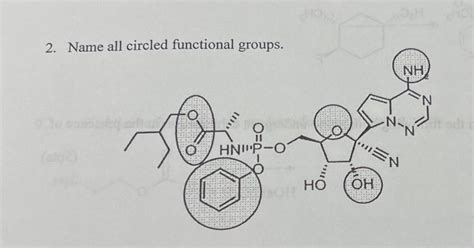 Solved Name All Circled Functional Groups Chegg