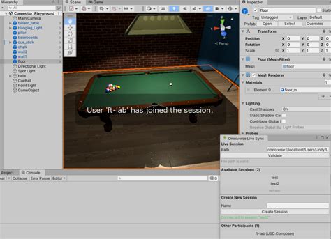Live Sync Omniverse Connect