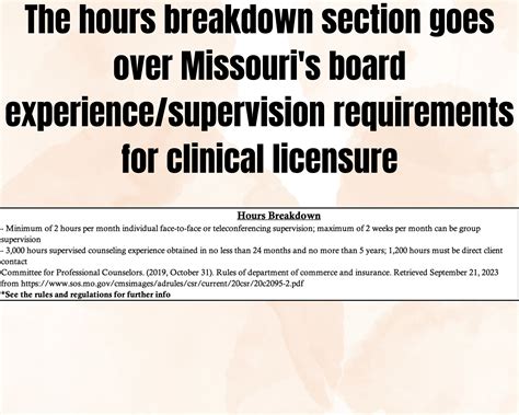 Missouri Lpc Clinical Hours Log Clinical Supervision Form Etsy