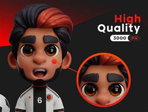 Football Team 3d Avatars — 3d Assets On Ui8 Avatar 3d Make Avatar