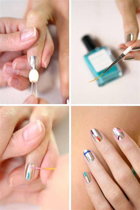 Tuto Nail Art Miror Effect With Color 80s Manucurist Party Nail