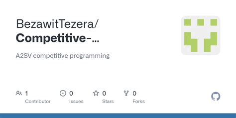 GitHub BezawitTezera Competitive Programming A SV Competitive Programming