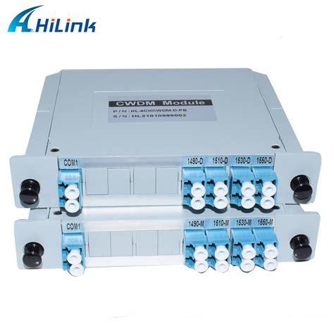 1490 1550nm CWDM Mux Demux Module 4CH Dual Fiber LC UPC Plastic ABS