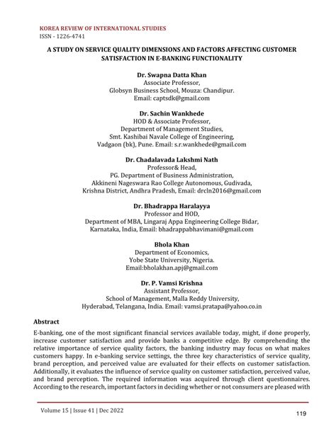 (PDF) A STUDY ON SERVICE QUALITY DIMENSIONS AND FACTORS AFFECTING CUSTOMER SATISFACTION IN E ...