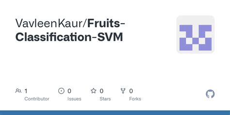 Github Vavleenkaurfruits Classification Svm