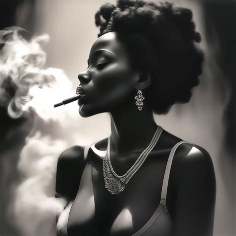Dark Background Sunbeam Perfect Bust Shrouded In Cigarette Smoke