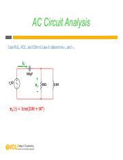AC Circuit Analysis Using KVL KCL And Ohm S Law Course Hero