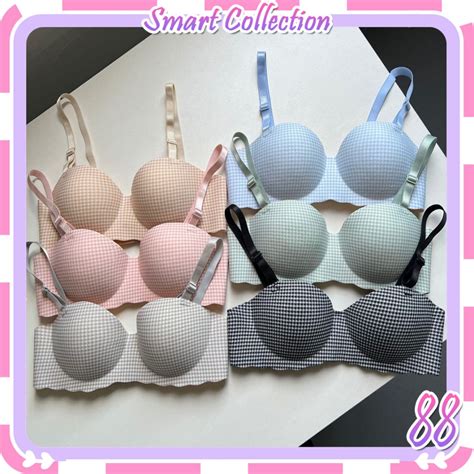 Jual Sc Br1388 Bra Bh Renda Wanita Pushup Seksi Seamless Sexy Full Cup Tanpa Kawat Tali Adjust
