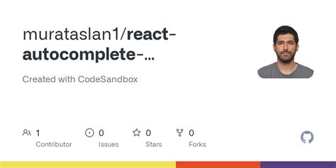 Github Murataslan1react Autocomplete Component Works Created With