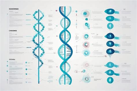 Premium Photo Dna Test Infographic Genome Sequence Map Chromosome