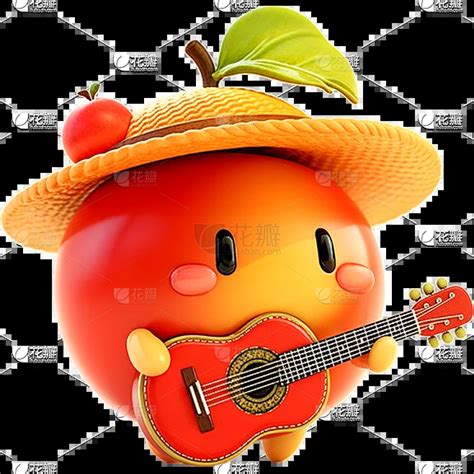 果蔬系列通用3d拟人风水果通用元素素材素材 花瓣网