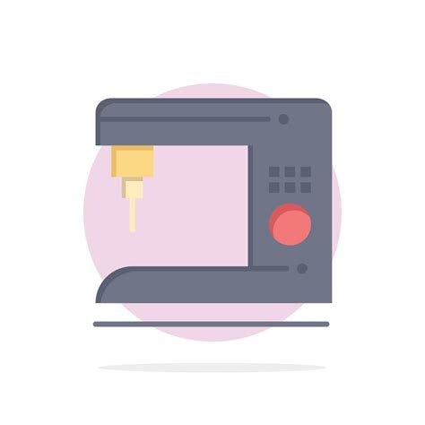 Coffee Electric Home Machine Abstract Circle Background Flat Color Icon 17991271 Vector Art At