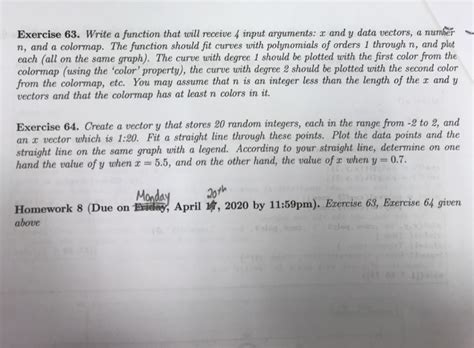 Solved I Specifically Need Help With Exercise 63 The Code