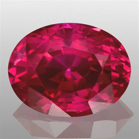 257ct Pink Ruby Untreated Oval Cut · Astrological Gem International