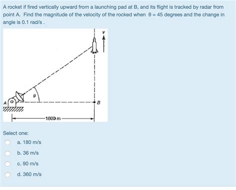 Solved A Rocket If Fired Vertically Upward From A Launching