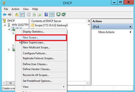 Konfigurasi DHCP Di Windows Server 2012 Siswa TKJ