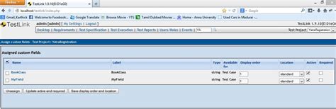 Testlink Tutorial 4 Test Metrics Keyword Management Custom Fields And Test Report Charts